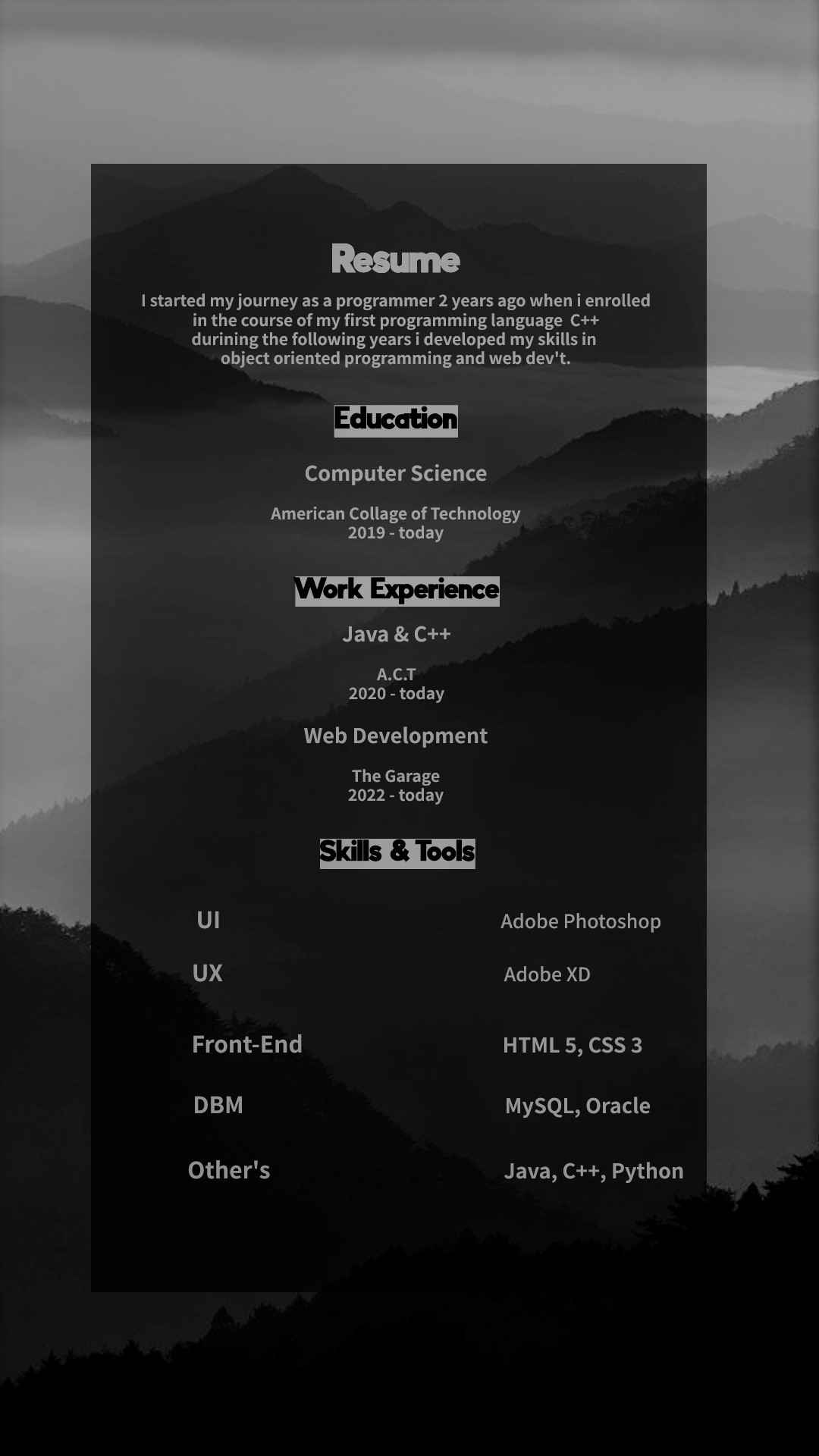 Bemnet Tsegaye | v1.0